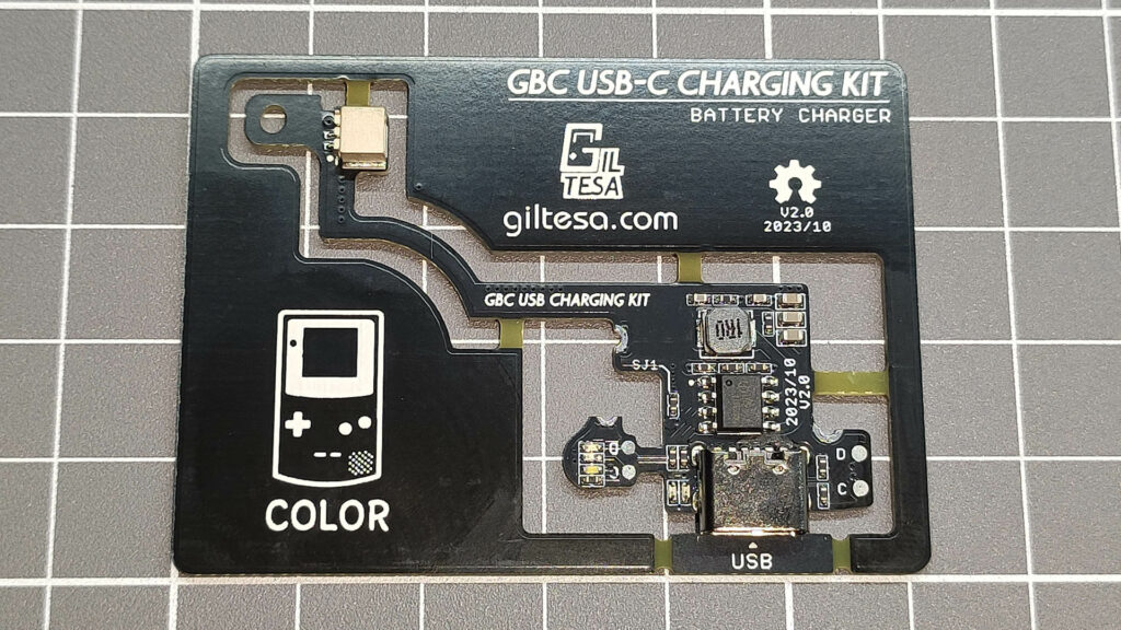 Game Boy Color: USB-C Charging Mod - The giltesa's shop
