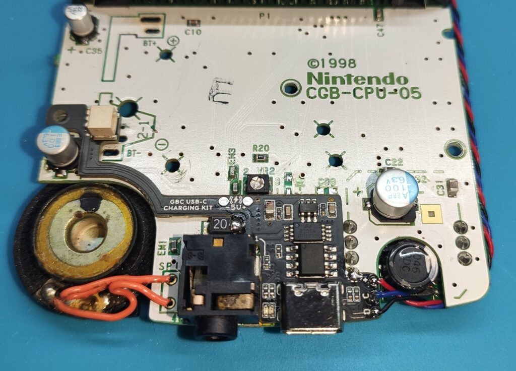 Game Boy Color: USB-C Charging Mod - The giltesa's shop